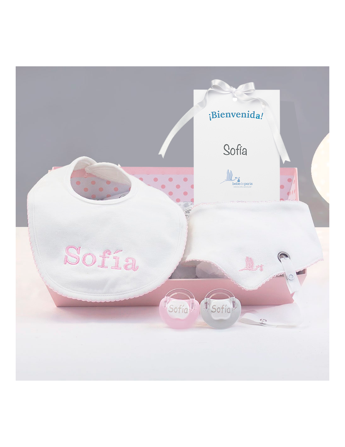 Personalized Bibs & Pacifiers Gift Set | Unique Newborn Present
